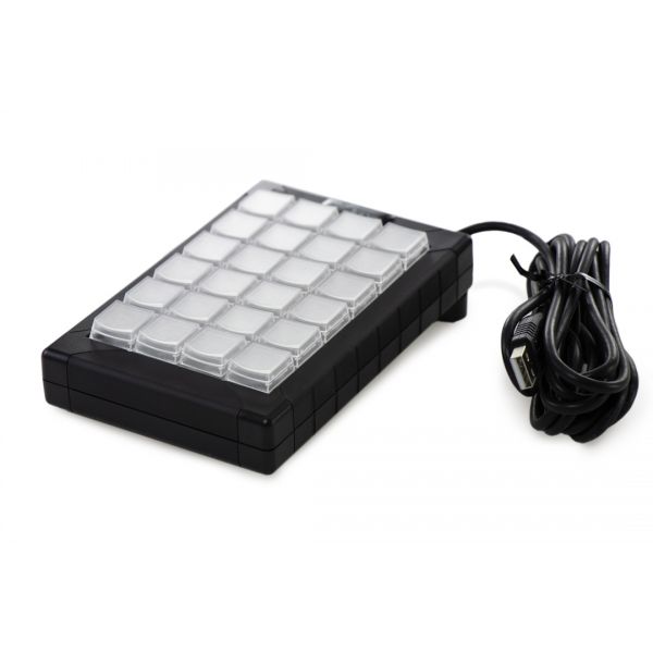 X-keys XK-24 Black & White Keypad USB – X-keys Schweiz